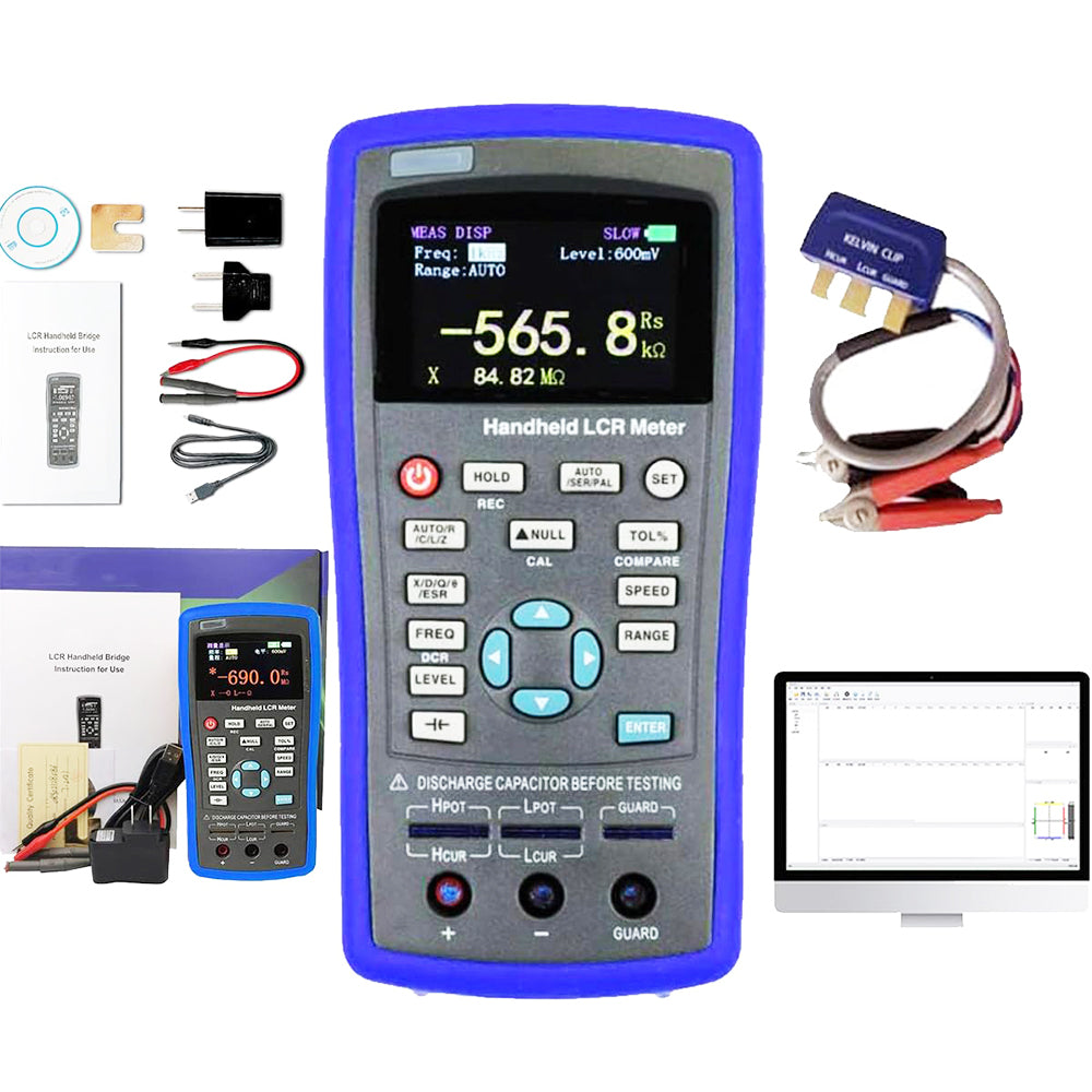 VTSYIQI High Precision LCR Meter LCR Bridge LCR Analyzer Digital Induc