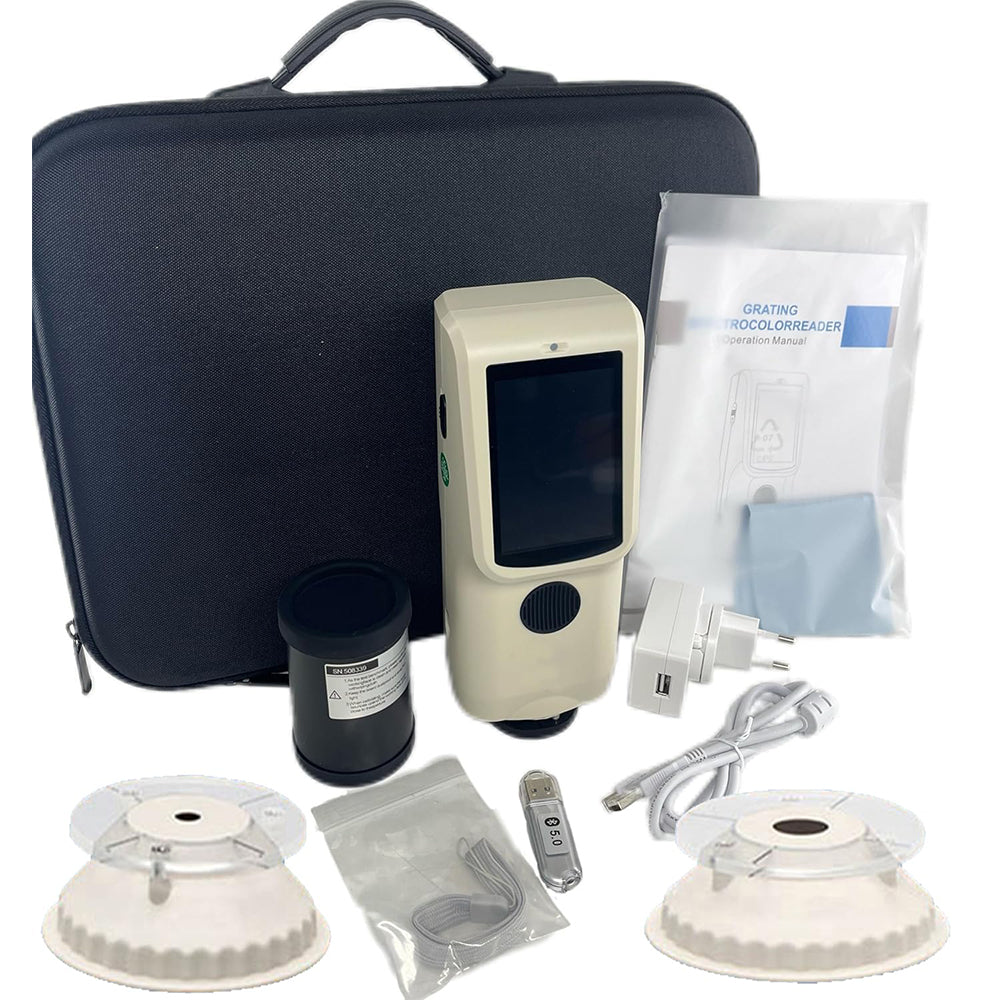 VTSYIQI Spectrocolorimeter Dual Apertures Spectrophotometer with Apert