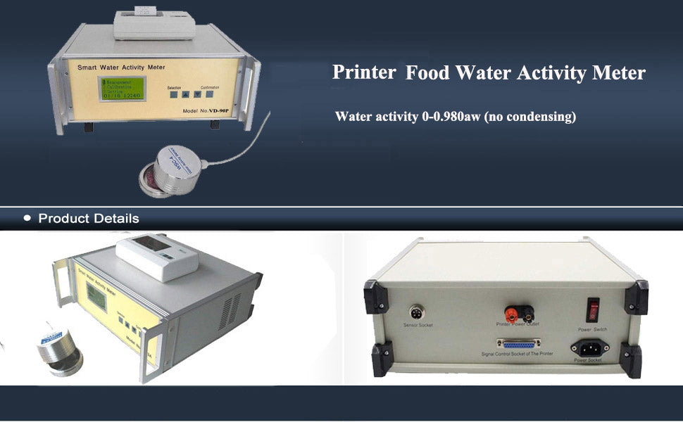 VTSYIQI Food Water Activity Meter Monitor with 0 to 0.980aw No Condens