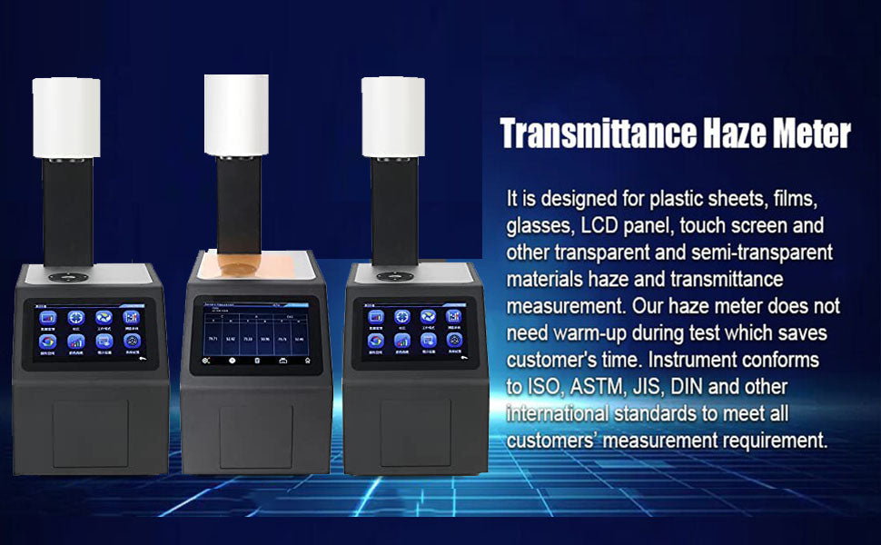 VTSYIQI Haze Meter Tester Light Transmitance Meter Touch Screen Glass