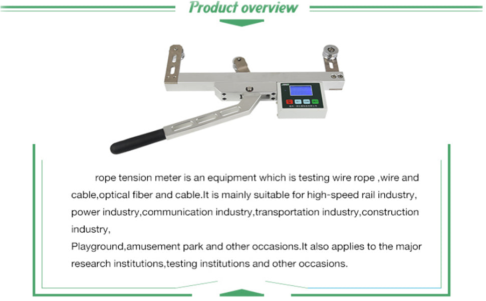 VTSYIQI Wire Rope Tension Meter Wirerope Tensionmeter measuring range