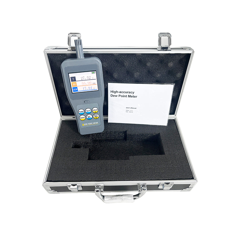 VTSYIQI High Precision Dew Point Meter Dew Point Tester with Test Para