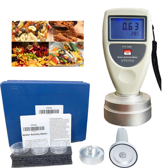 VTSYIQI Portable Food Water Activity Meter Analyzer AW Tester Monitor