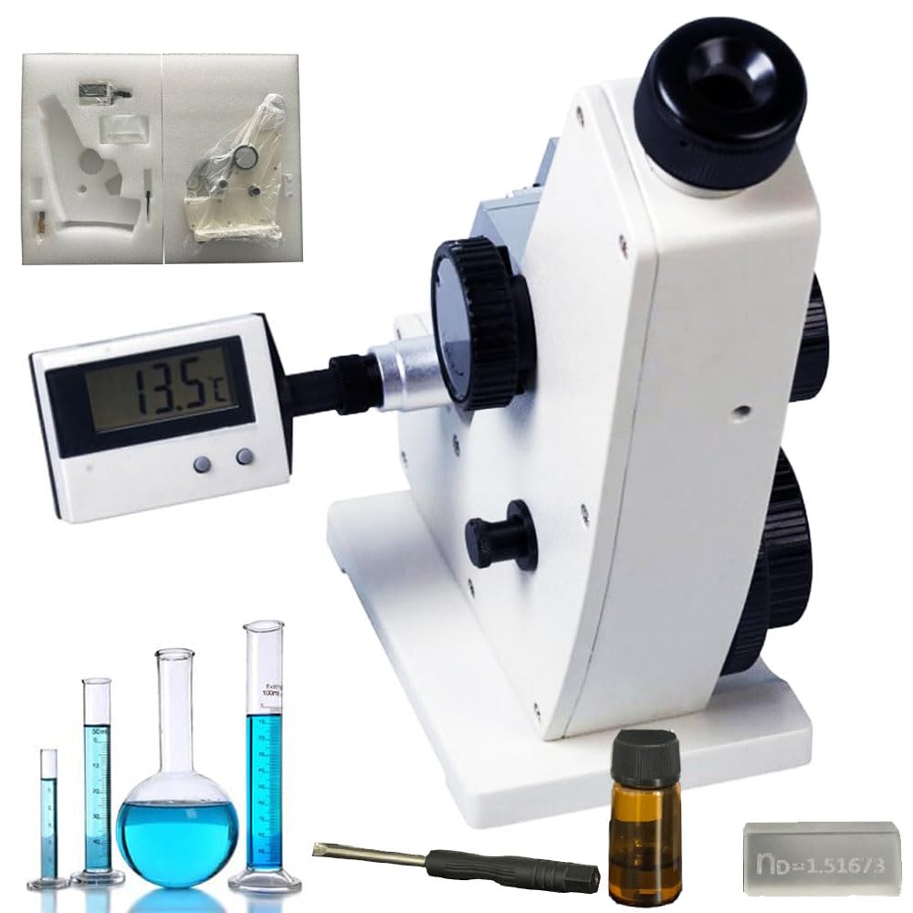VTSYIQI Abbe Refractometer Monocular Refractometer Benchtop Refractome