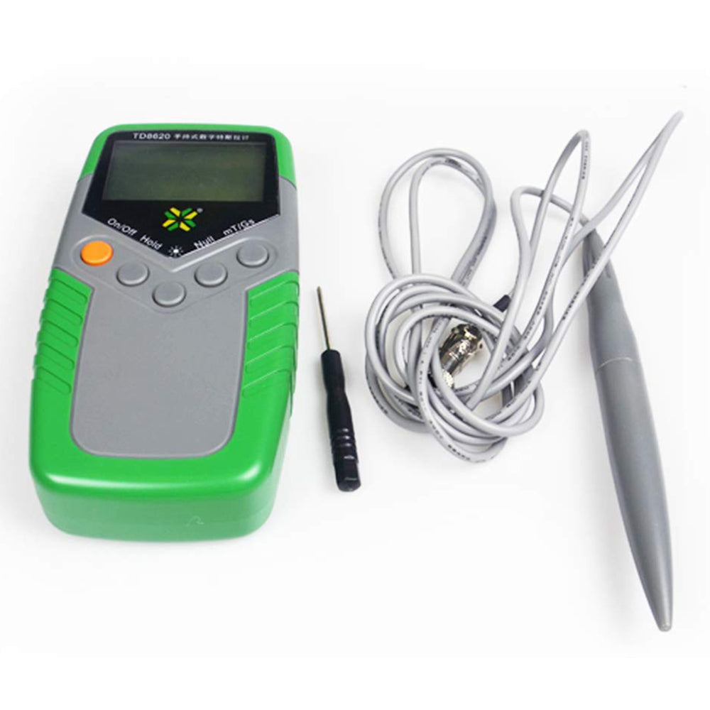 VTSYIQI Axial Probe Tesla Meter High Precision Gaussmeter Fluxmeter Su