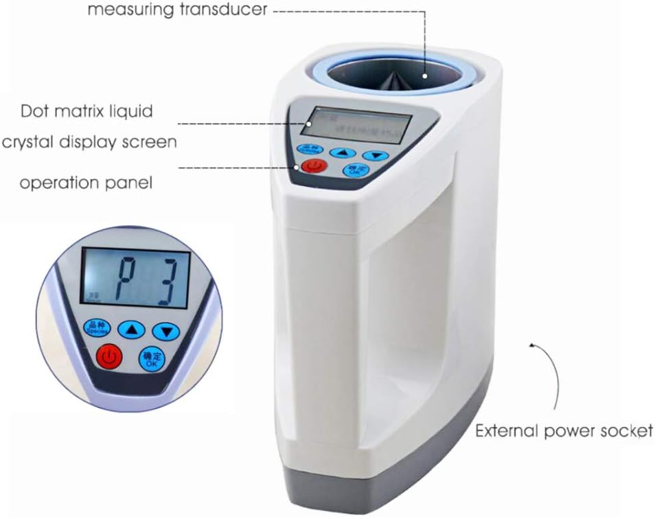 VTSYIQI Digital Grain Moisture Analyser Computer Moisture Meter For 24