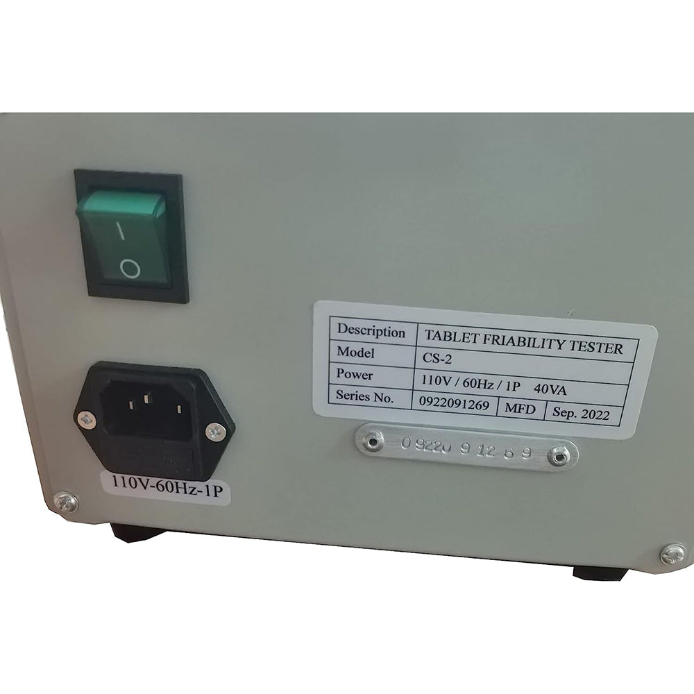 VTSYIQI Friability Tester Tablet Friability Meter Tester with 2 Turnta