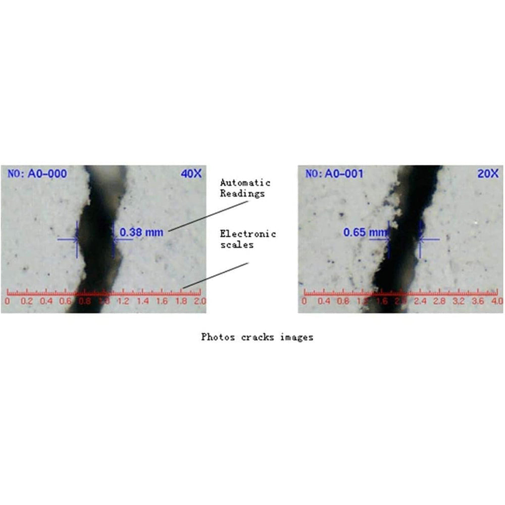 Vtsyiqi Digital Concrete Crack Width Gauge Meter Tester 0 To 8mm For B