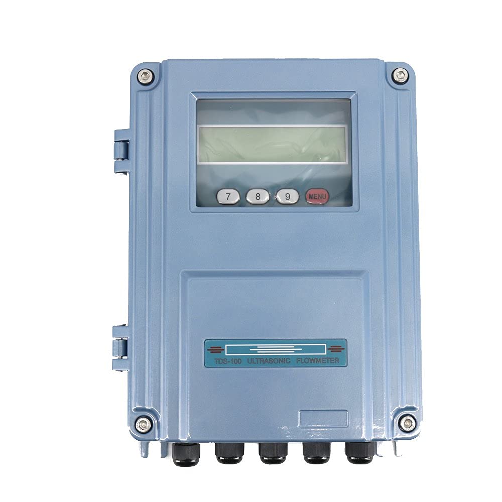 VTSYIQI Digital Wall Mounted Water Ultrasonic Flow Meter Flowmeter Wit