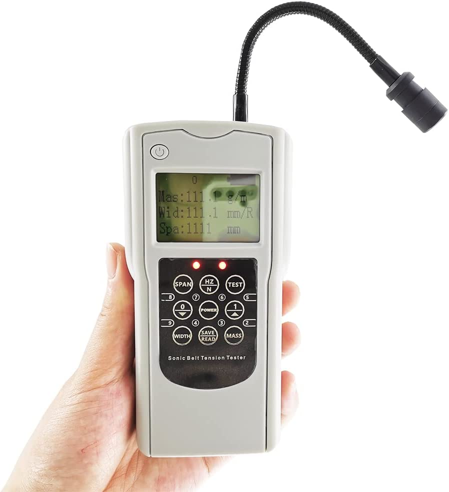 VTSYIQI Sonic Belt Tension Meter Tester Gauge Acoustic Belt Tensionmet