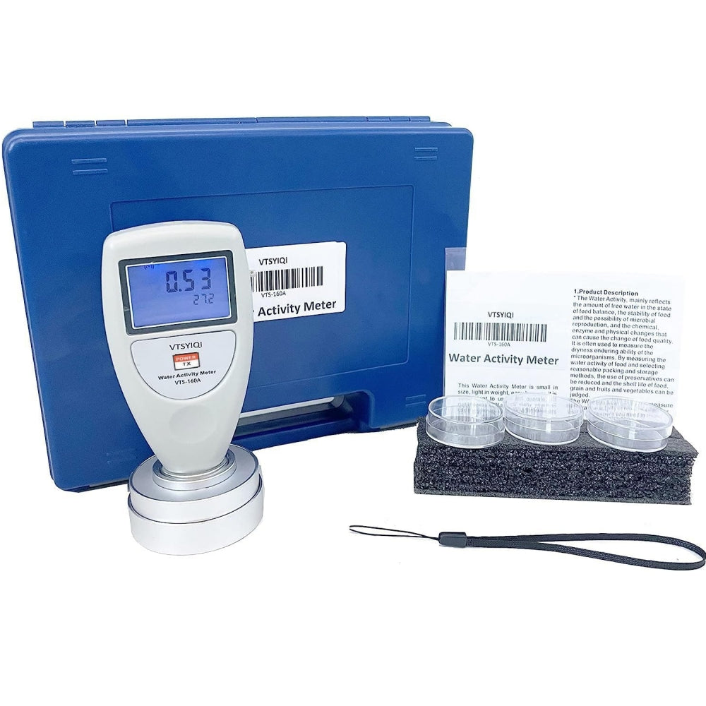 VTSYIQI Water Activity Meter Food AW Tester Monitor Water Analyzer For