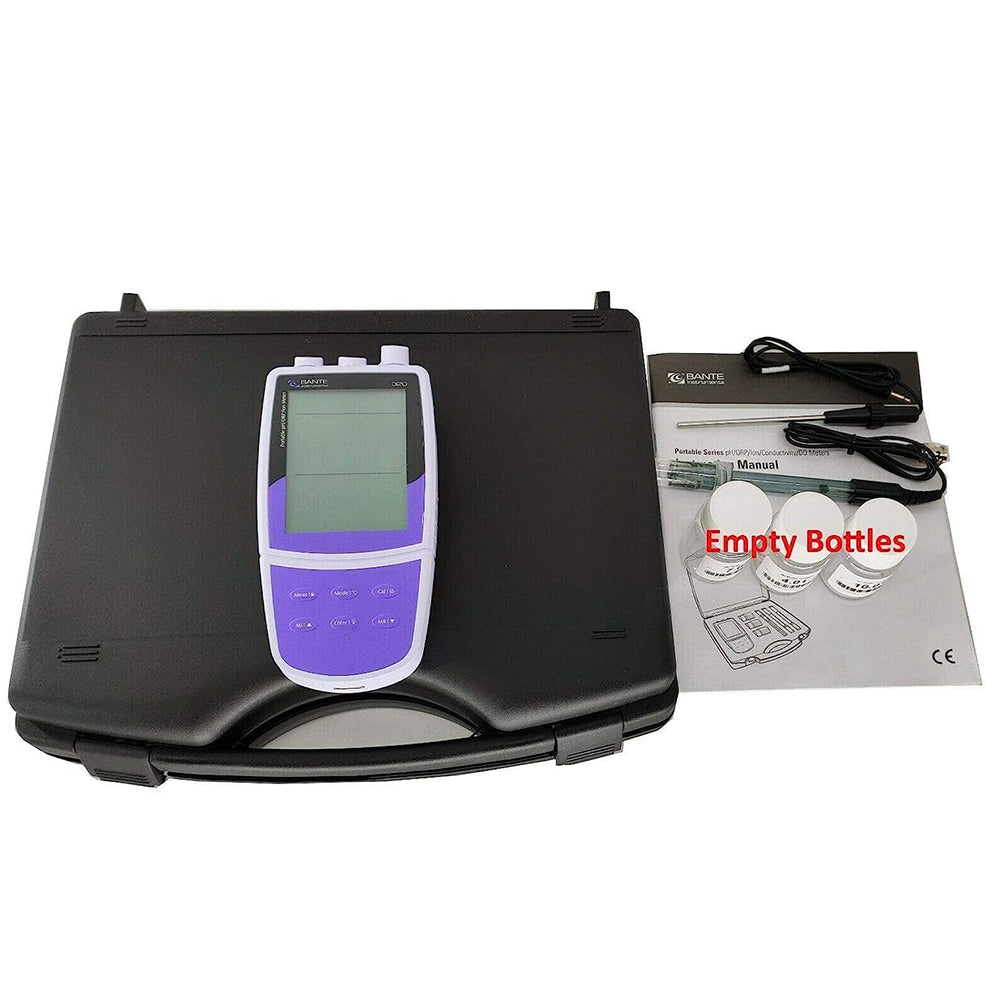 VTSYIQI Portable pH lon Meter Kit with -2 to 20 pH Range USB Port Auto