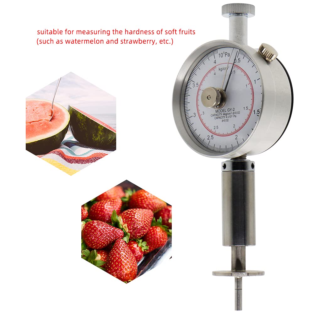 VTSYIQI Fruit Hardness Tester Fruit Penetrometer Sclerometer Fruit Pen