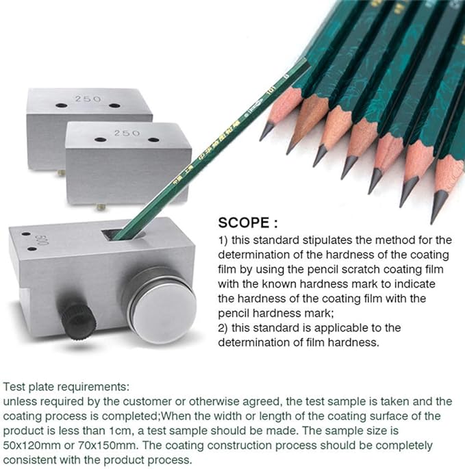 VTSYIQI Pencil Hardness Tester Paint Coating Films Scratches Tester wi