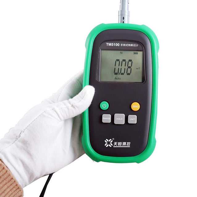 VTSYIQI Gauss Meter Handheld Tesla Meter Fluxmeter Magnetic Field Gaus