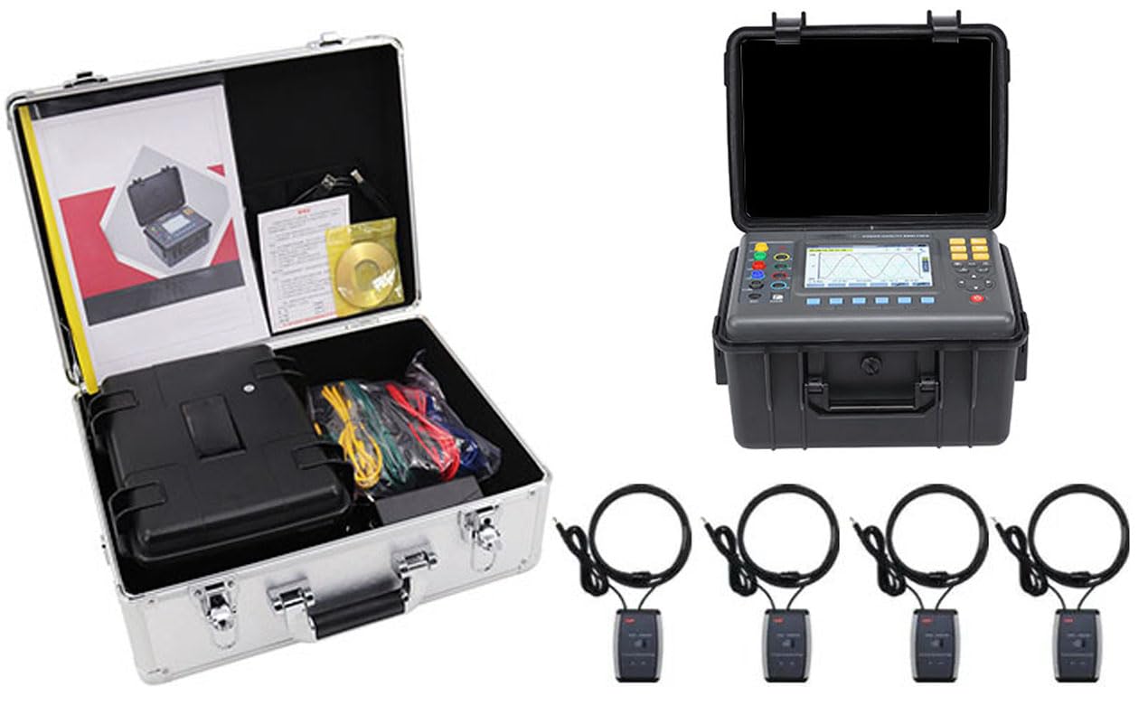 VTSYIQI Three Phase Power Quality Analyzer Power Energy Meter with Fle
