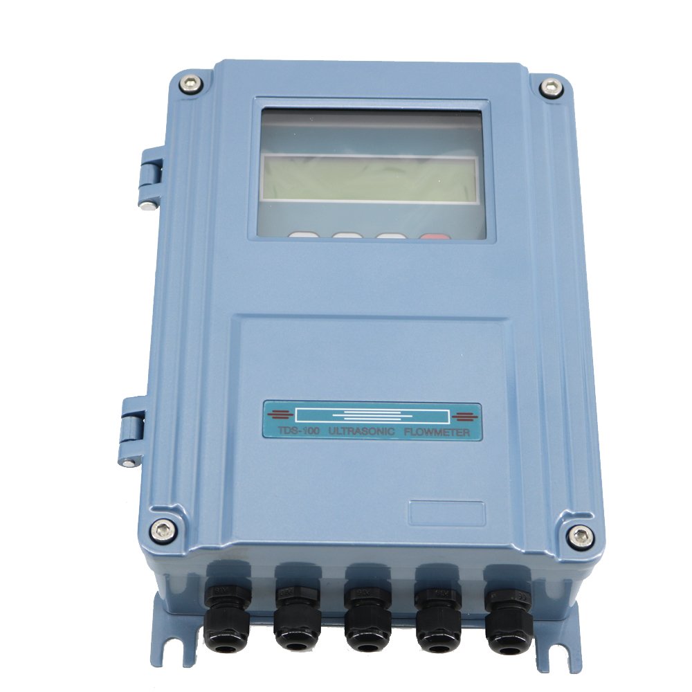 VTSYIQI Wall Mounted Digital Water Ultrasonic Flow Meter Clamp on Ultr