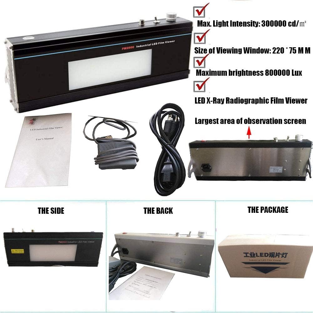 VTSYIQI Industrial NDT LED Film Viewer Ultra-high luminance X-Ray Radi