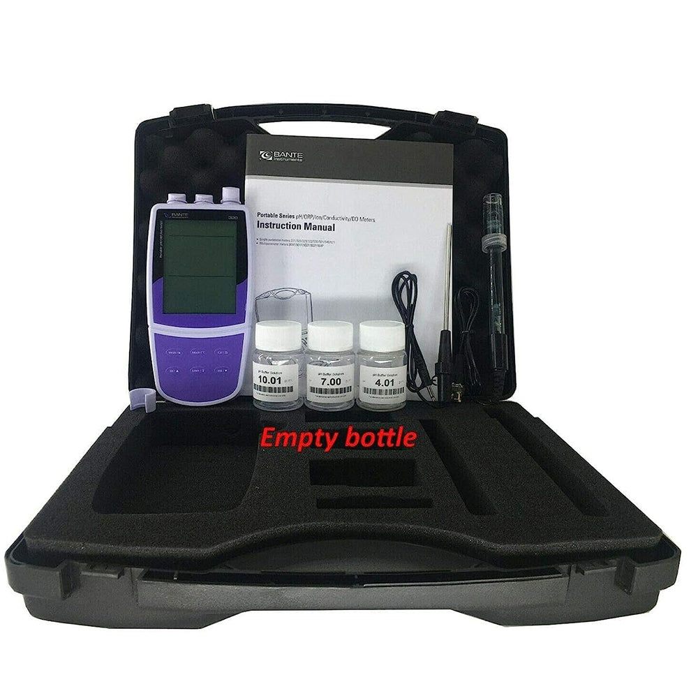 VTSYIQI Portable pH lon Meter Kit with -2 to 20 pH Range USB Port Auto