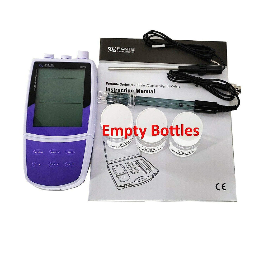 VTSYIQI Portable pH lon Meter Kit with -2 to 20 pH Range USB Port Auto