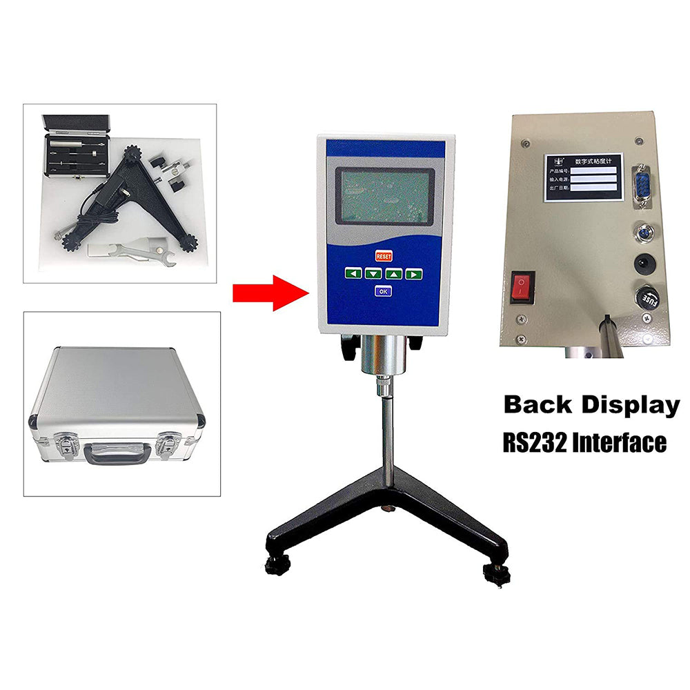 VTSYIQI Viscometer Digital Rotational Viscosity Meter Liquid Viscomete