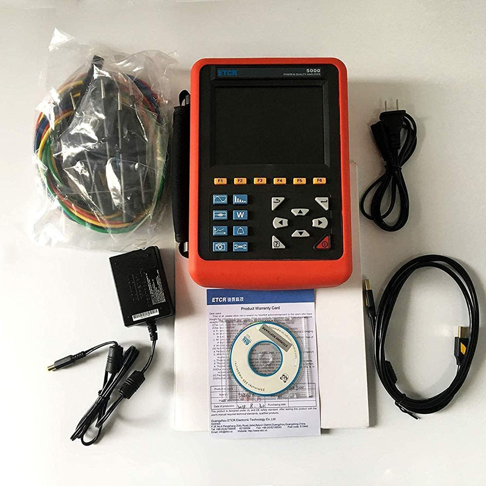 VTSYIQI Power Quality Analyzer Meter Three Phase Power Quality and Ene
