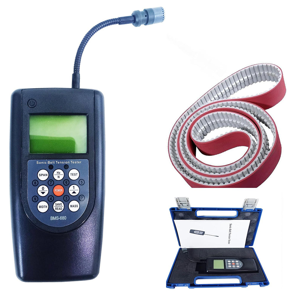 VTSYIQI Belt Tension Meter Tester Gauge Belt Tensiometer with Measurem