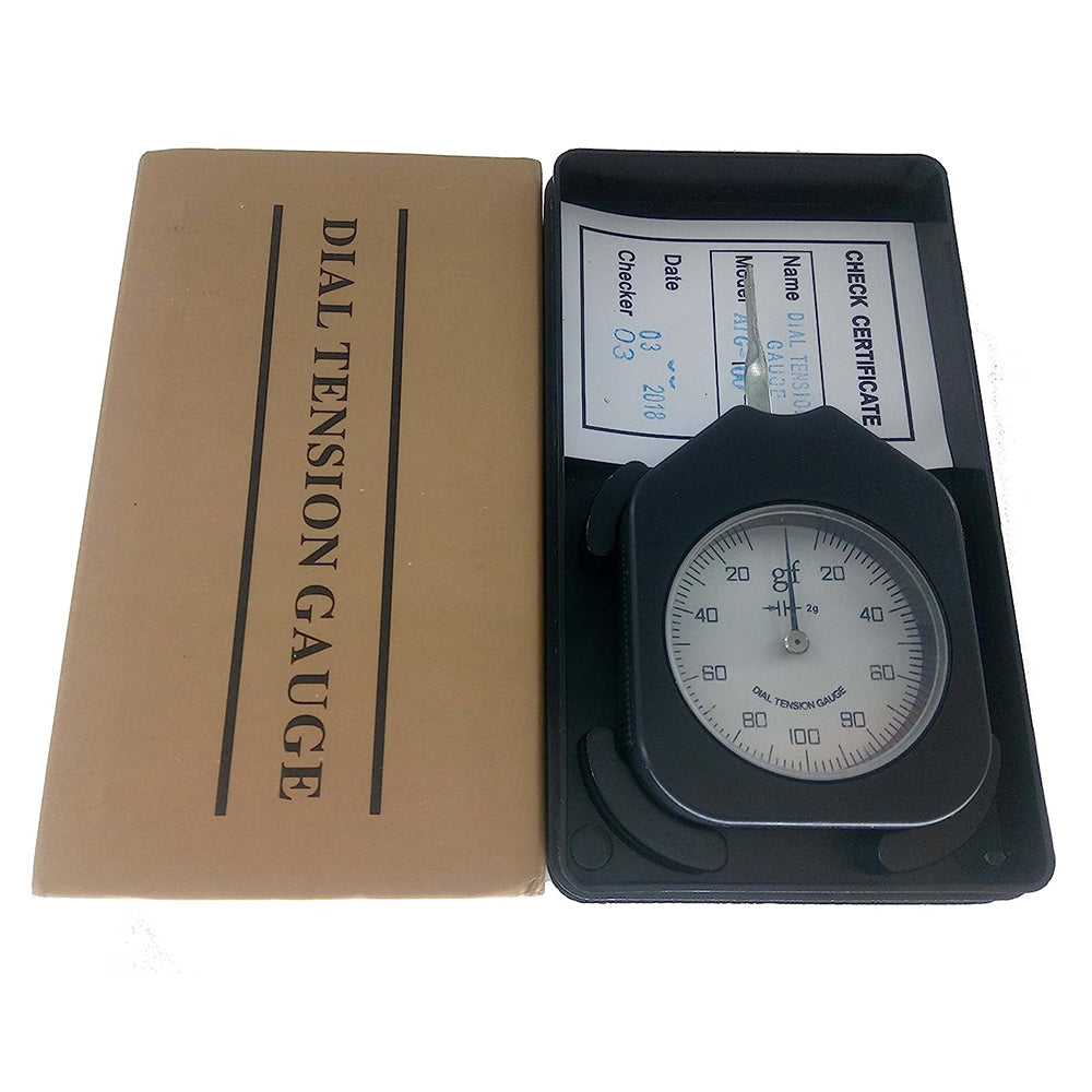 VTSYIQI 100g Gram Tension Meter Dial Tension Gauge with 100g Gram Gaug