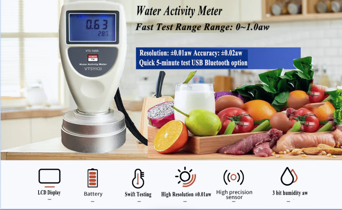 VTSYIQI Water Activity Meters Handheld Water Activity Meter with Accur