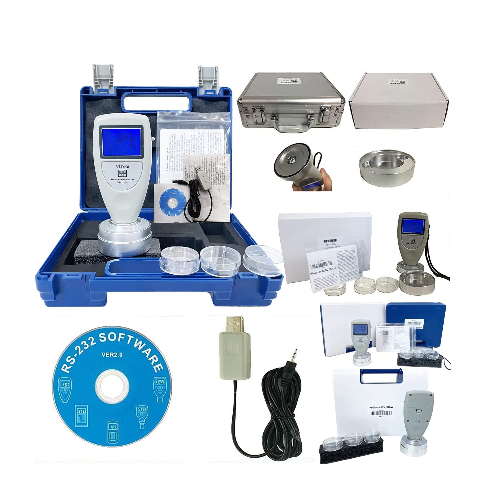 VTSYIQI Digital Water Activity Meter Tester Analyzer Tools With Range