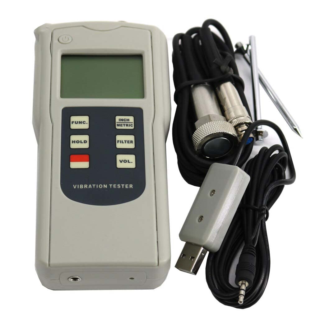 VTSYIQI Digital Vibration Meter Vibrometer Analyzer Datalogger with 3
