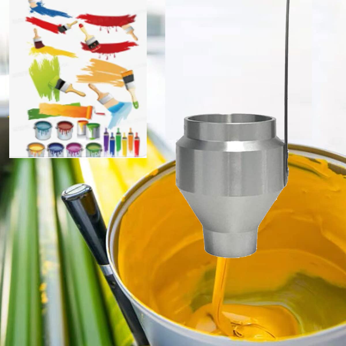 VTSYIQI Din 4 Viscosity Cup Viscosity Measuring Cup With Φ4±0.02mm 100