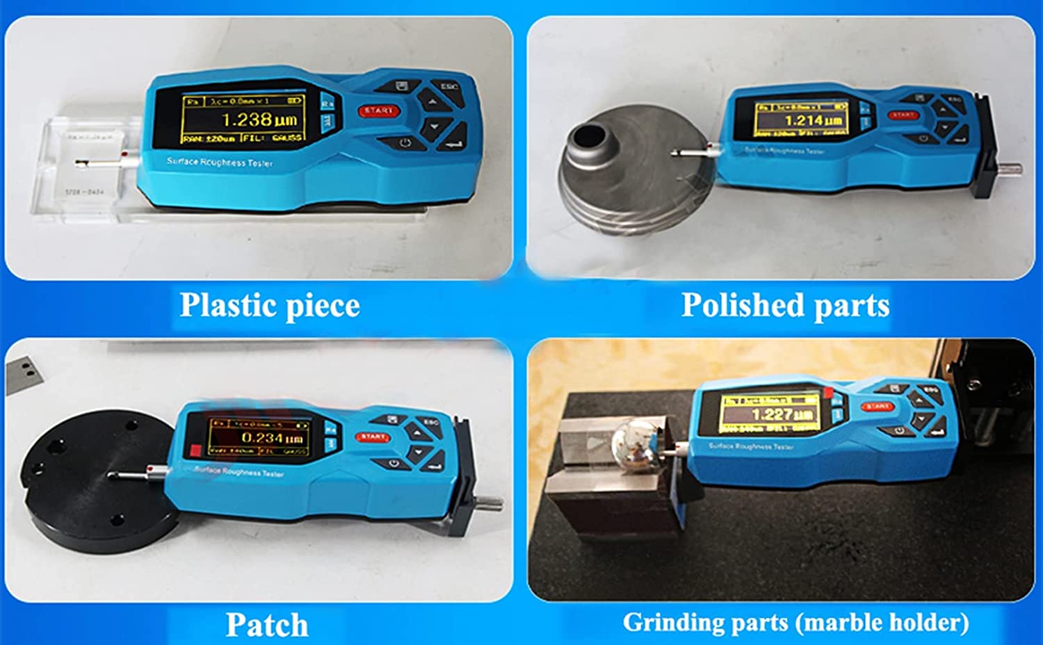 VTSYIQI Digital Surface Roughness Tester Meter Portable Surface Profil